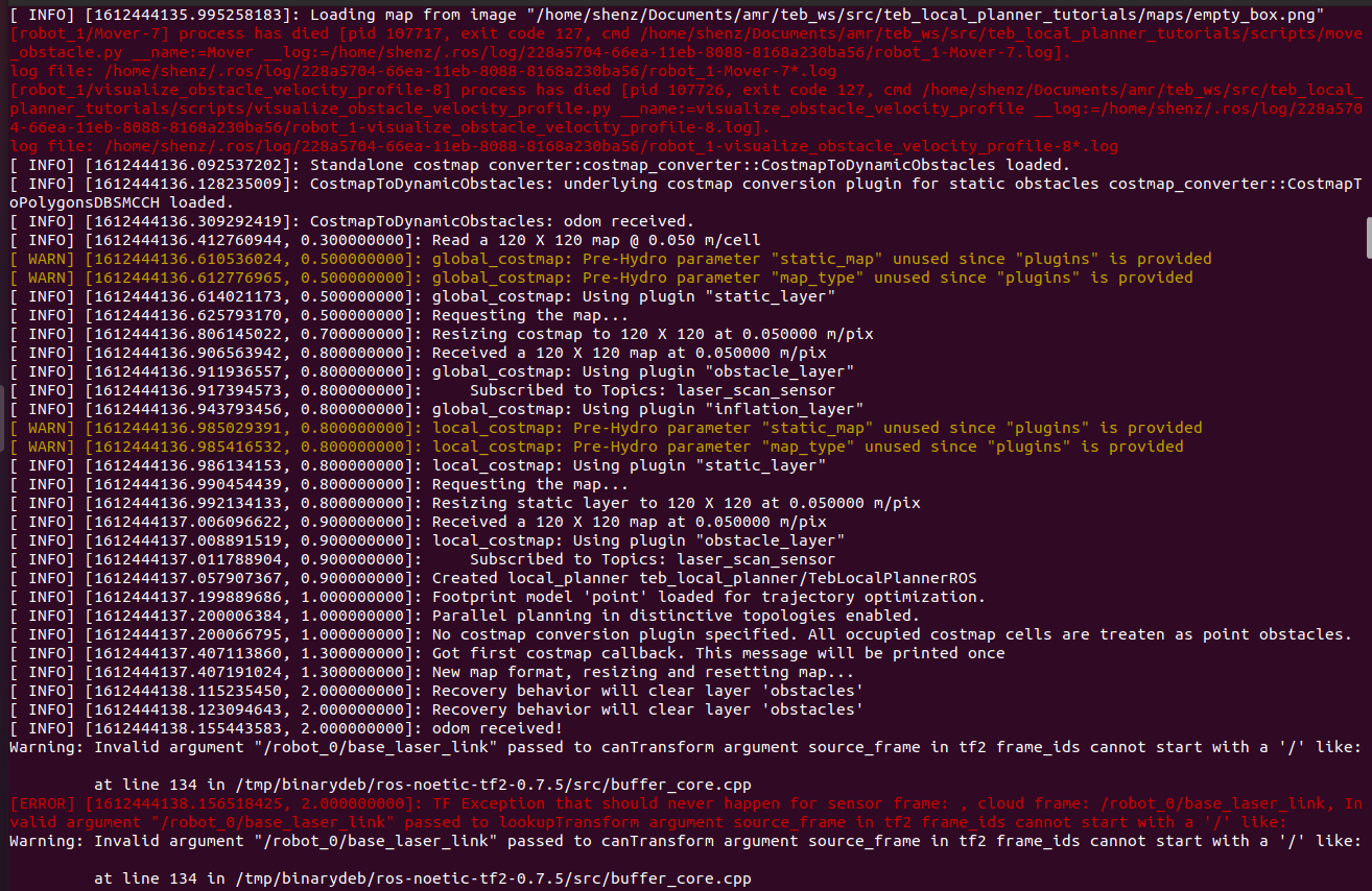 teb 安装及使用 teb local planner and tutorials intall from source Ubuntu20_error: rosdep cannot find ...