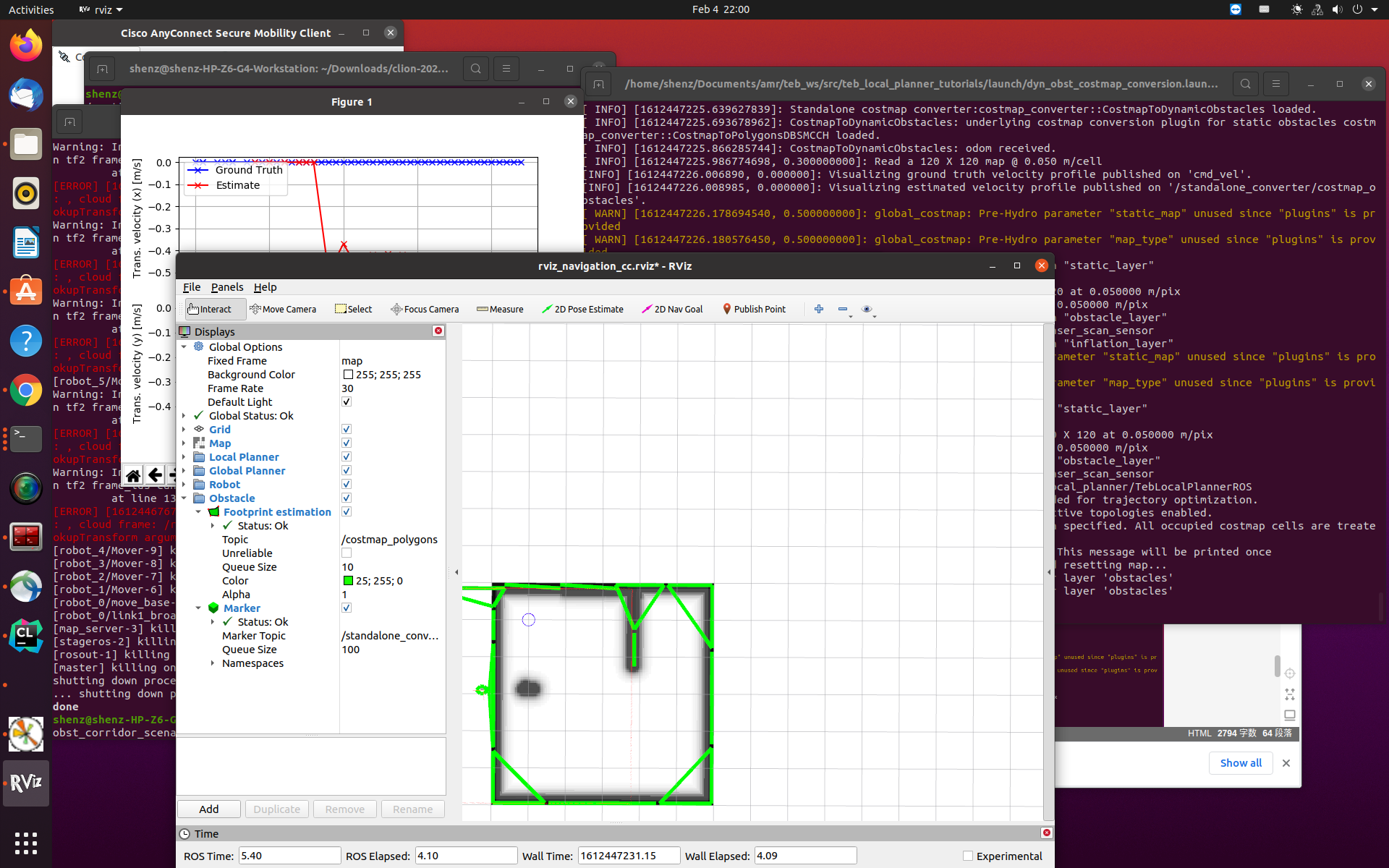 teb 安装及使用 teb local planner and tutorials intall from source Ubuntu20_error: rosdep cannot find ...