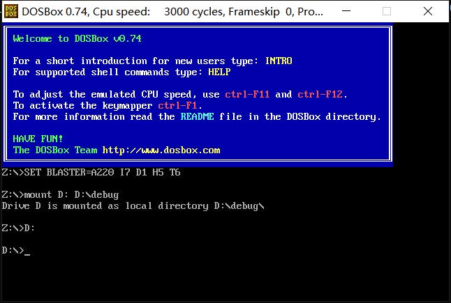 DOSBOX与DEBUG的使用方法及命令_dosbox debug-CSDN博客