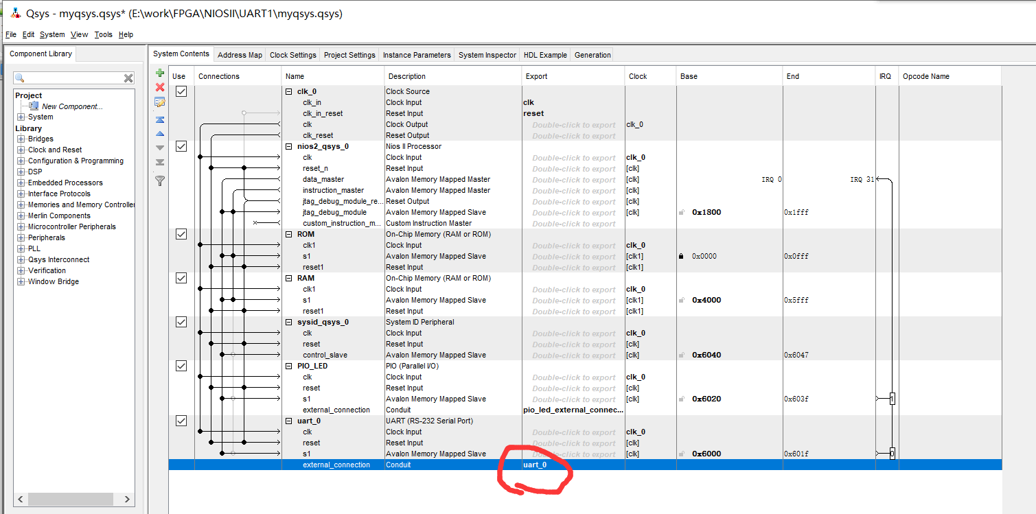 NIOS II 4：串口UART hello world。串口寄存器学习_quartus nios uart-CSDN博客