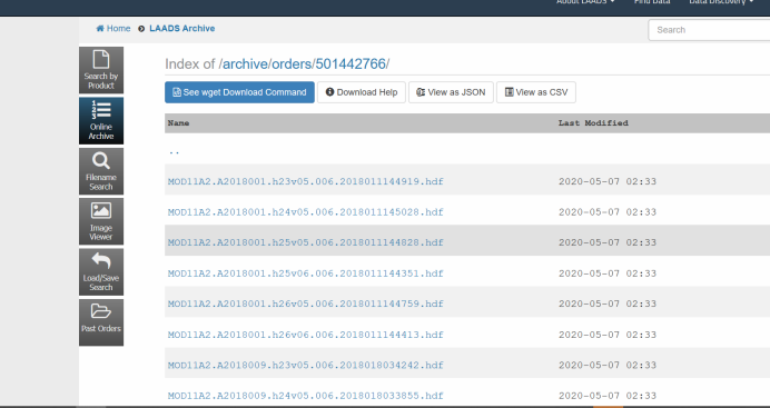 MODIS数据批量下载_mod11a2数据下载-CSDN博客