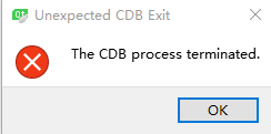 QT运行出现The CDB process terminated解决办法（亲测有效）-CSDN博客