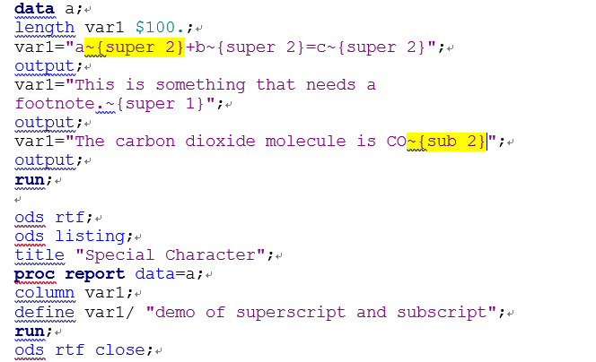 SAS学习笔记01：如何使用SAS在rtf文件显示特殊字符_sas 如何在rtf中插入unicode-CSDN博客