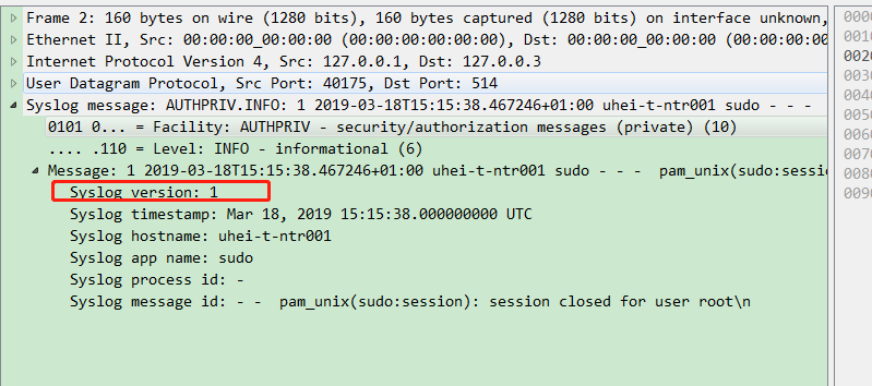 syslog协议解析源码实现及Wireshark抓包分析_syslog rfc 5424 标准数据格式 wireshark-CSDN博客