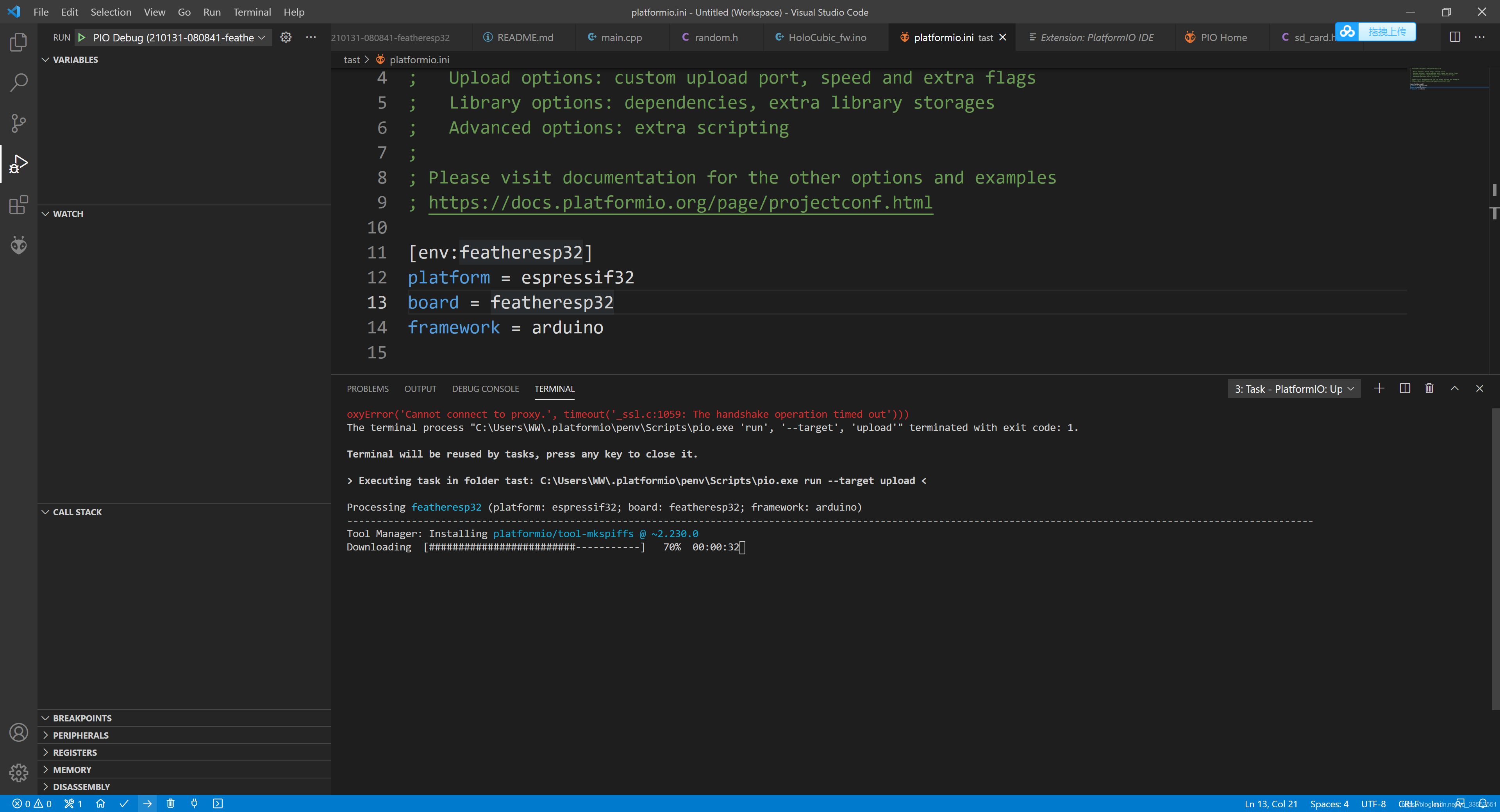 Vscode Platformio Stm32esp32 Arduinoesp32 Platformio Csdn博客