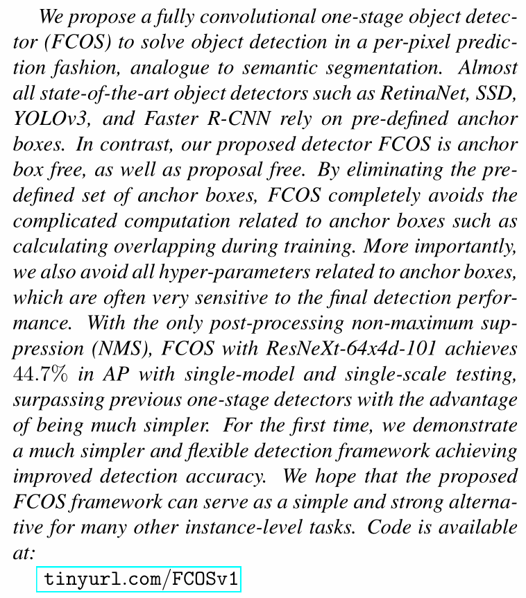 FCOS: Fully Convolutional One-Stage Object Detection论文详解_fcos原文-CSDN博客