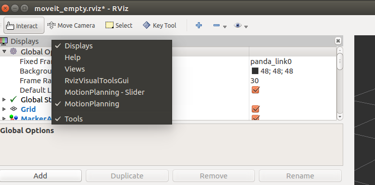 MoveIt! RViz Visual Tools设置_rvizvisualtoolsgui-CSDN博客