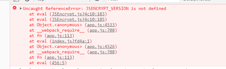 npm node_modules包依赖报错问题解决，Uncaught ReferenceError: JSENCRYPT_VERSION is not defined_uncaught ...