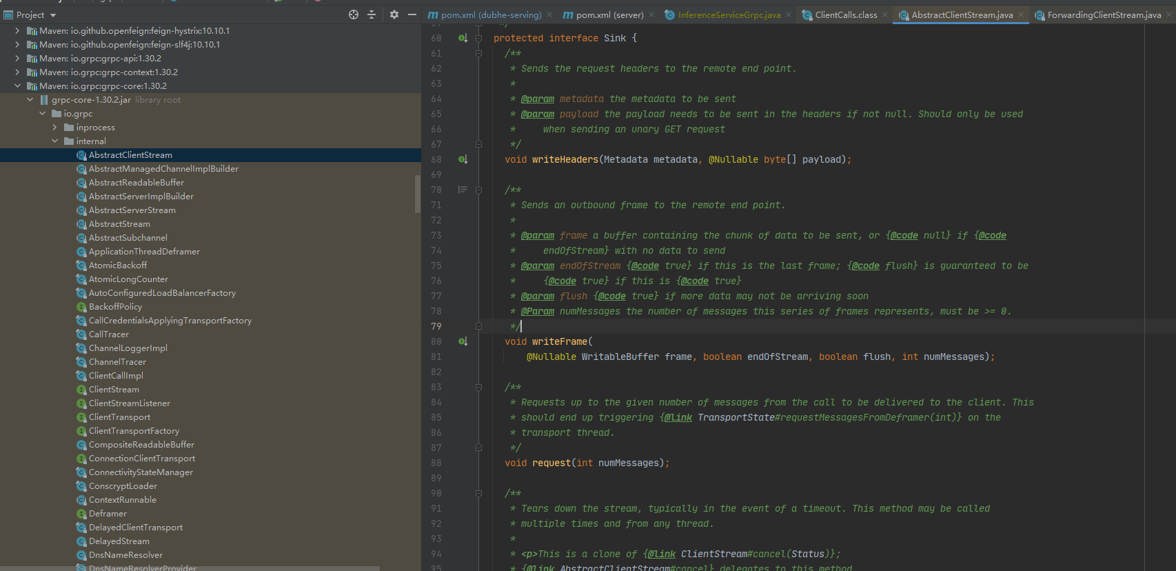 io.grpc.netty.shaded.io.grpc.netty.NettyClientStream$Sink.request(I)V，你是不是也被GRPC坑过_grpc-netty冲突 ...