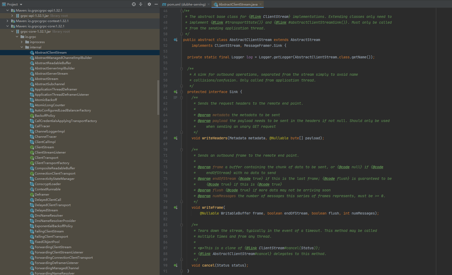 io.grpc.netty.shaded.io.grpc.netty.NettyClientStream$Sink.request(I)V，你是不是也被GRPC坑过_grpc-netty冲突 ...