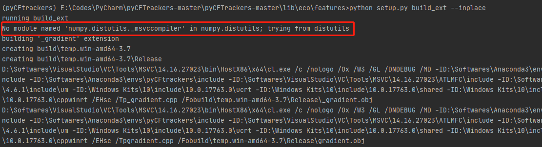 相关滤波Python版本代码pyCFtrackers的配置-CSDN博客