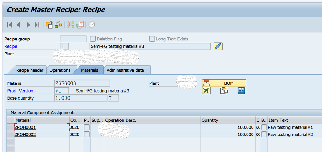 SAP PP C201使用ECR创建Recipe主数据_sap master recipe怎么下载report-CSDN博客