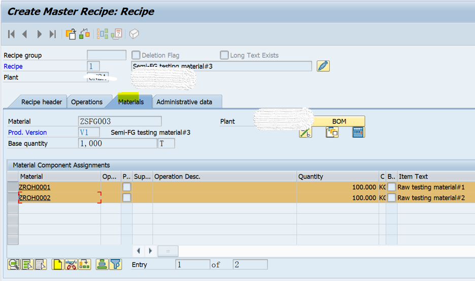 SAP PP C201使用ECR创建Recipe主数据_sap master recipe怎么下载report-CSDN博客