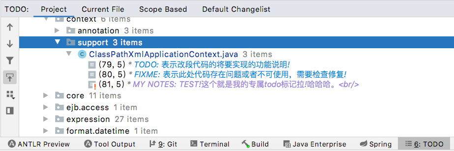 IntellJ IDEA 中JAVA的任务标记（TODO、FIXME、自定义）_idea fixme-CSDN博客