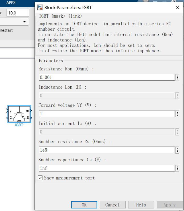 Simulink之绝缘栅双极型晶体管（IGBT）_simulink igbt-CSDN博客