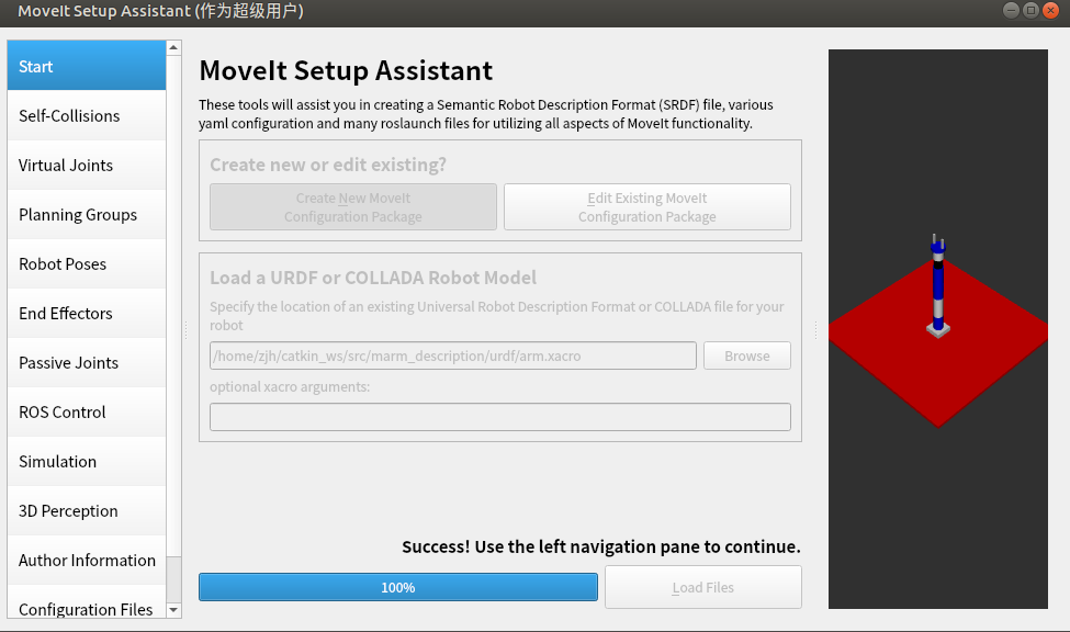 ROS moveit 安装|配置|模型|Setup Assistant_安装ros-noetic-moveit-CSDN博客