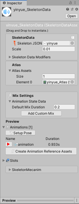 Unity使用Spine动画_skeletongraphic 播放动画-CSDN博客