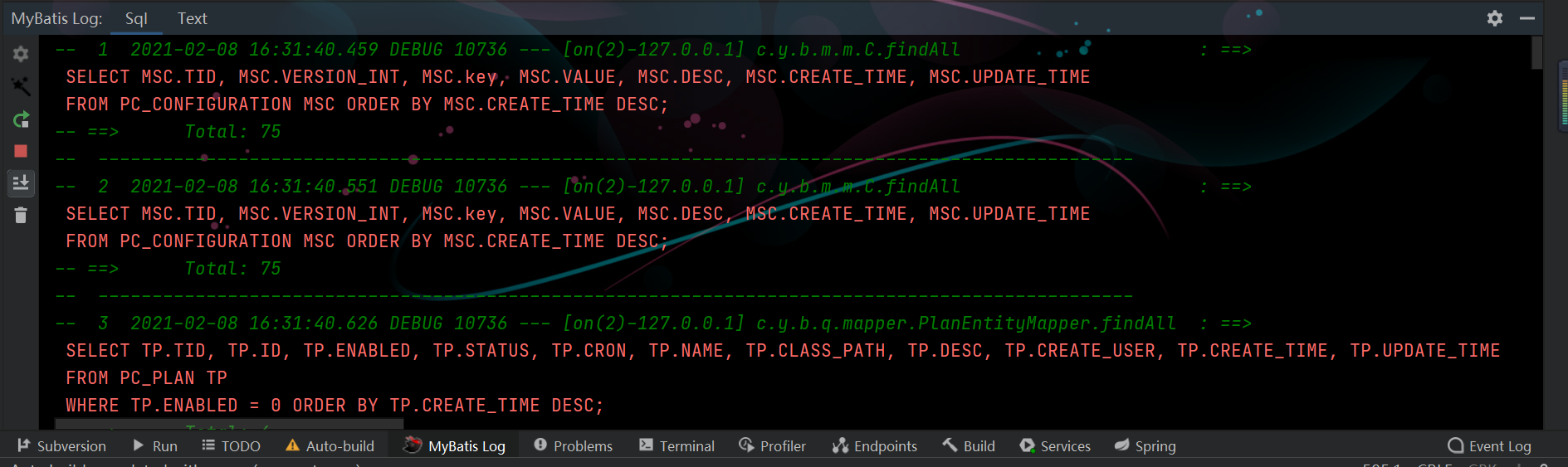 SpringBoot: Configuración del registro de salida de MyBatis en la consola - programador clic