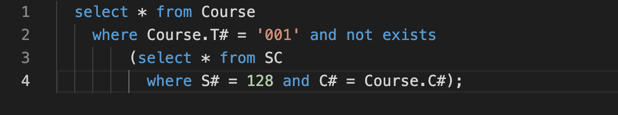 最明白的 not exists 双层嵌套讲解 SQL 查询语句_not exist 嵌套-CSDN博客