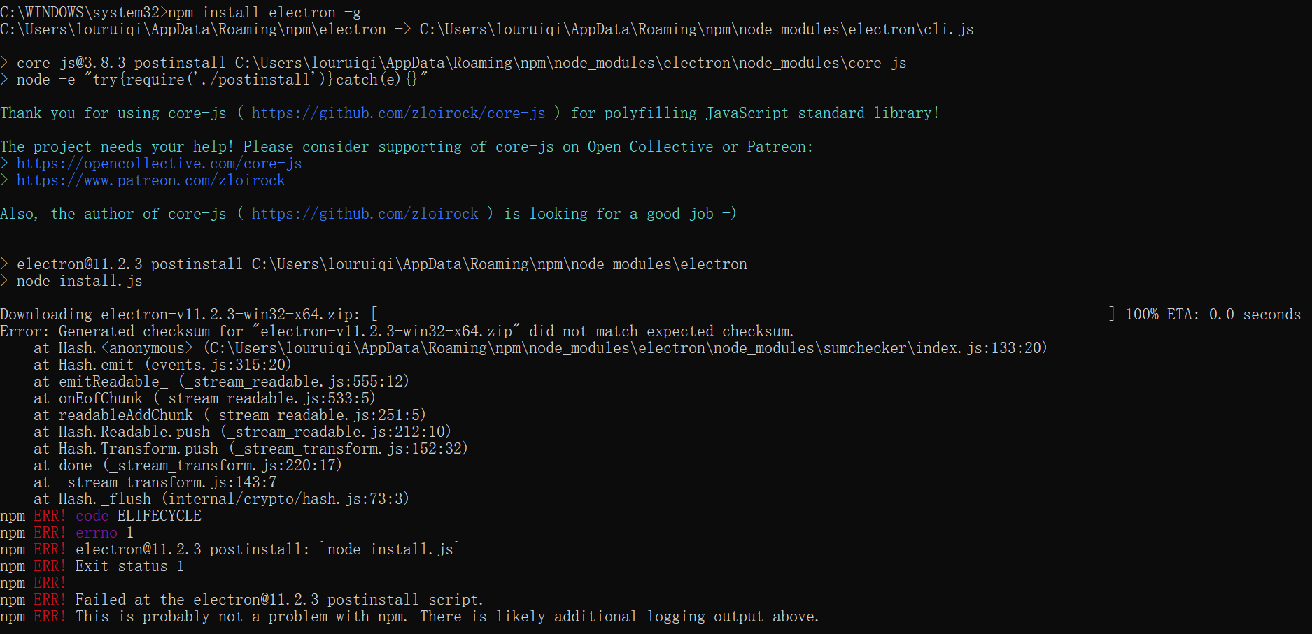 electron安装失败问题的解决方法-CSDN博客
