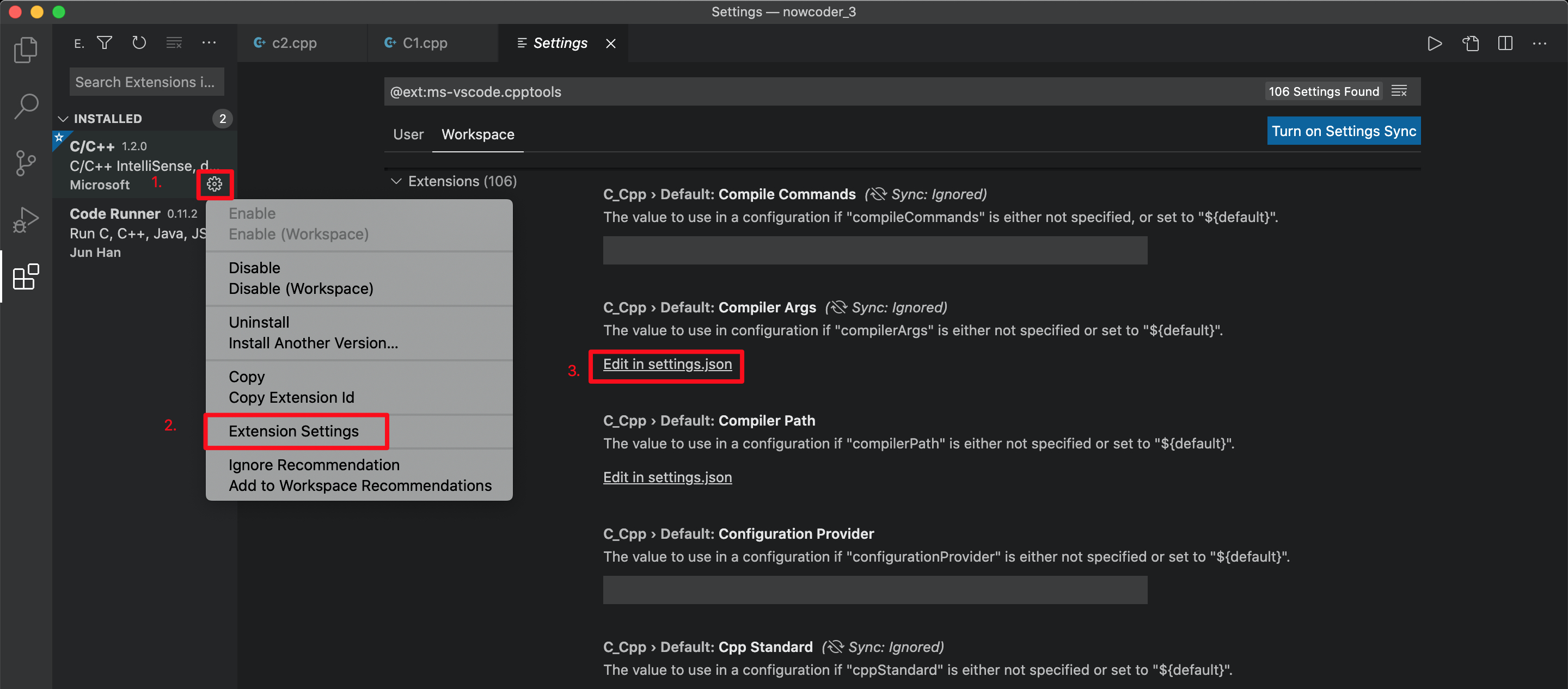 解决 VSCode 编写 C++11 代码报红问题_auto' type specifier is a c++11 extension [-wc++11-CSDN博客