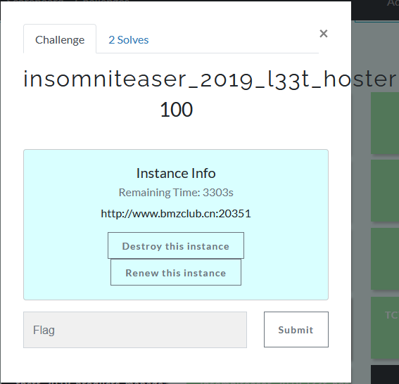 BMZCTF：insomniteaser_2019_l33t_hoster_lol noob, your pic is not l33t ...