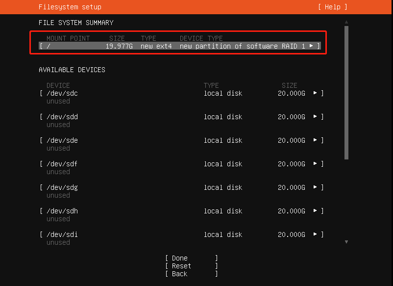 ubuntu18.04组软RAID1和10及修复_ubuntu18.04server 组软raid-CSDN博客