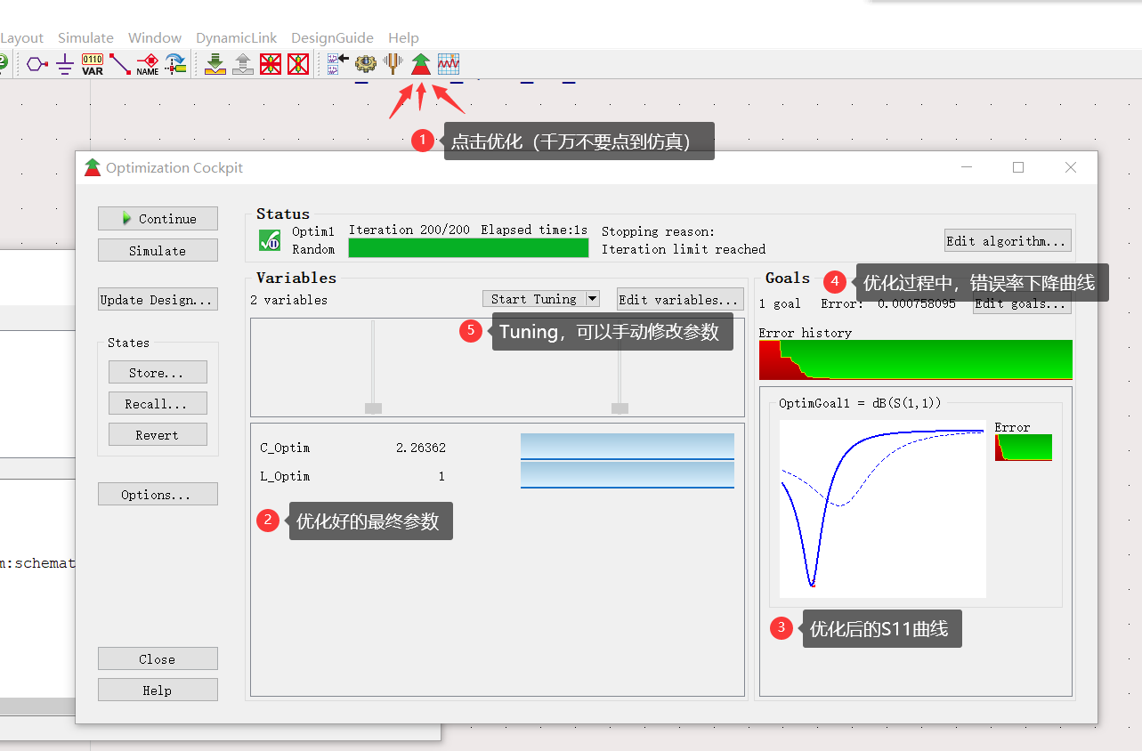 ADS（Advanced Design system）使用优化设计（Optimization）进行电路优化_ads中optim使用教程-CSDN博客