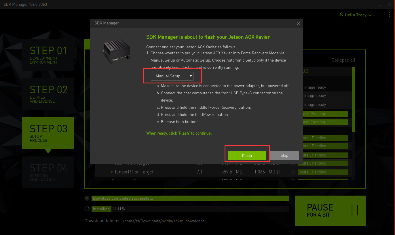 在VMware虚拟机中基于Ubuntu18.04.5安装Jetpack4.5对Xavier进行刷机_ubuntu安装jetpack环境-CSDN博客