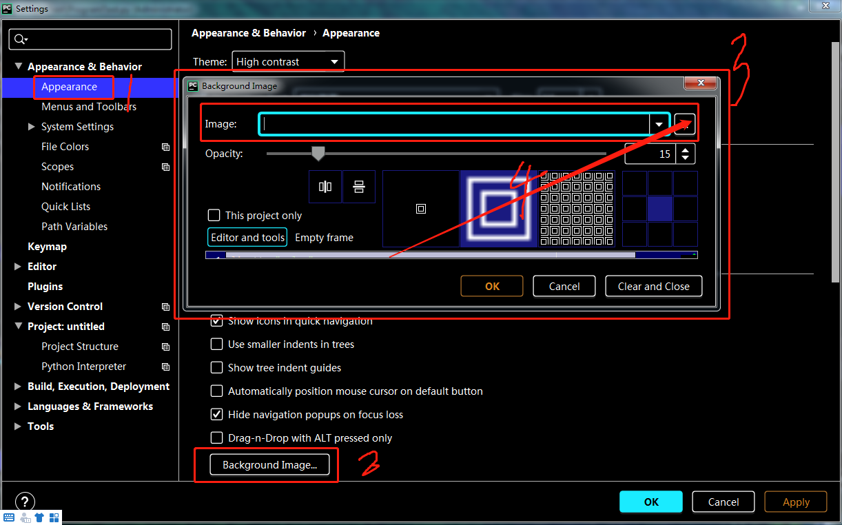 Pycharm 如何将背景设置成自己喜欢的图片详文_pycharm背景图片-CSDN博客