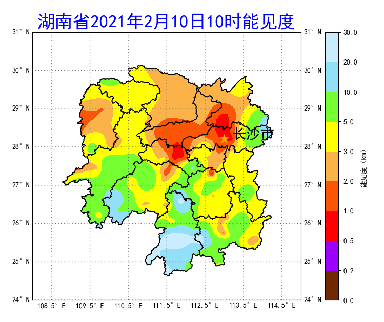 小白学习Basemap气象画地图的第五天（读取micaps站点数据，省级能见度分布）_micaps4网络数据读取-CSDN博客
