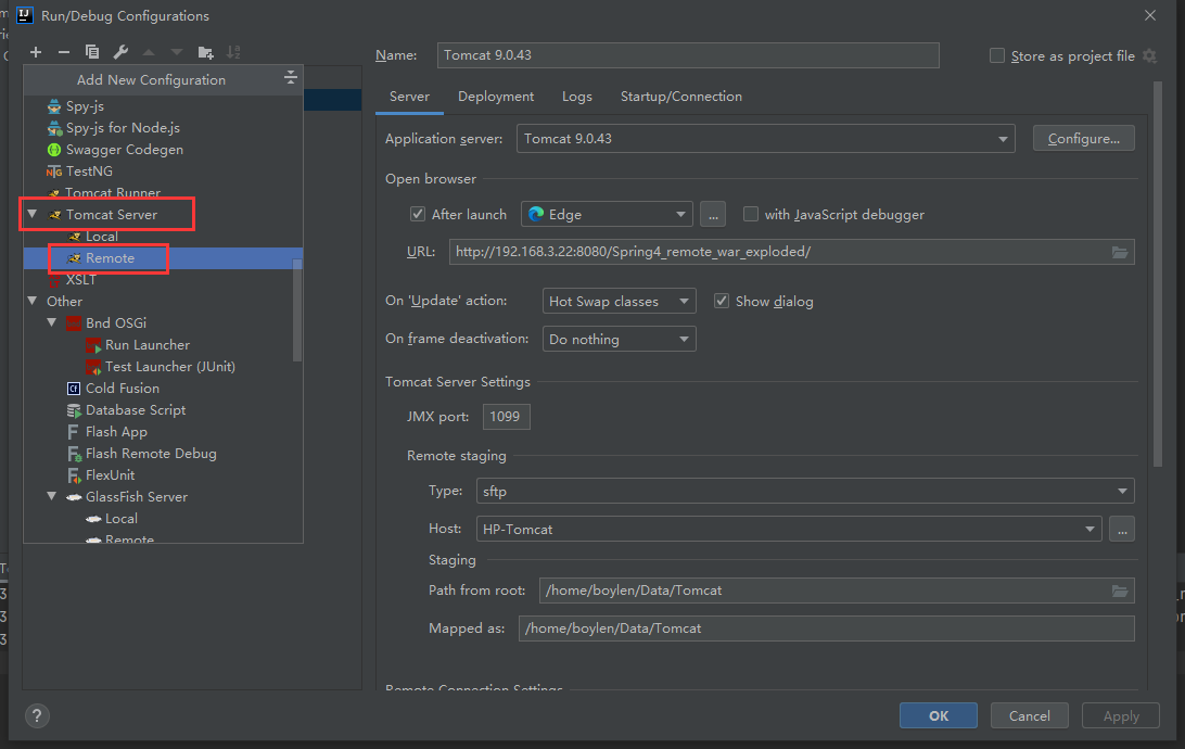 在Win10的IDEA中配置远程服务器的Tomcat_idea连接远程tomcat-CSDN博客