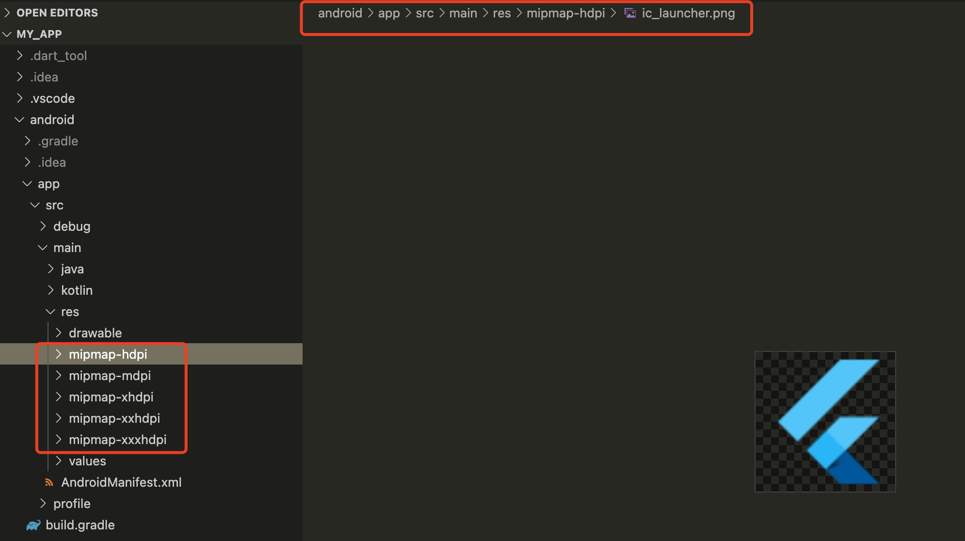 Flutter中修改Android项目的应用名称、应用图标、应用启动画面_Flutter-CSDN专栏