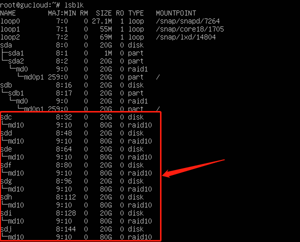 ubuntu18.04组软RAID1和10及修复_ubuntu18.04server 组软raid-CSDN博客