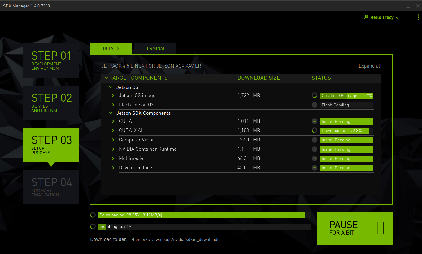 在VMware虚拟机中基于Ubuntu18.04.5安装Jetpack4.5对Xavier进行刷机_ubuntu安装jetpack环境-CSDN博客