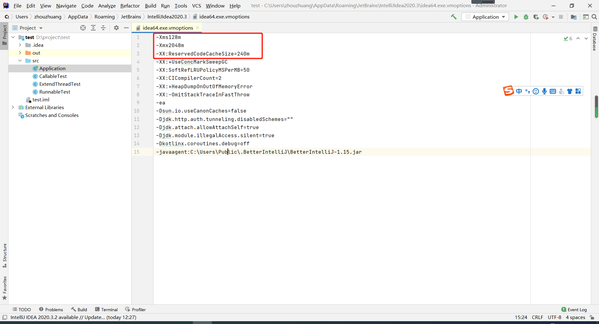 IntellIJ Idea 修改内存大小, idea推荐内存配置_idea xmx-CSDN博客