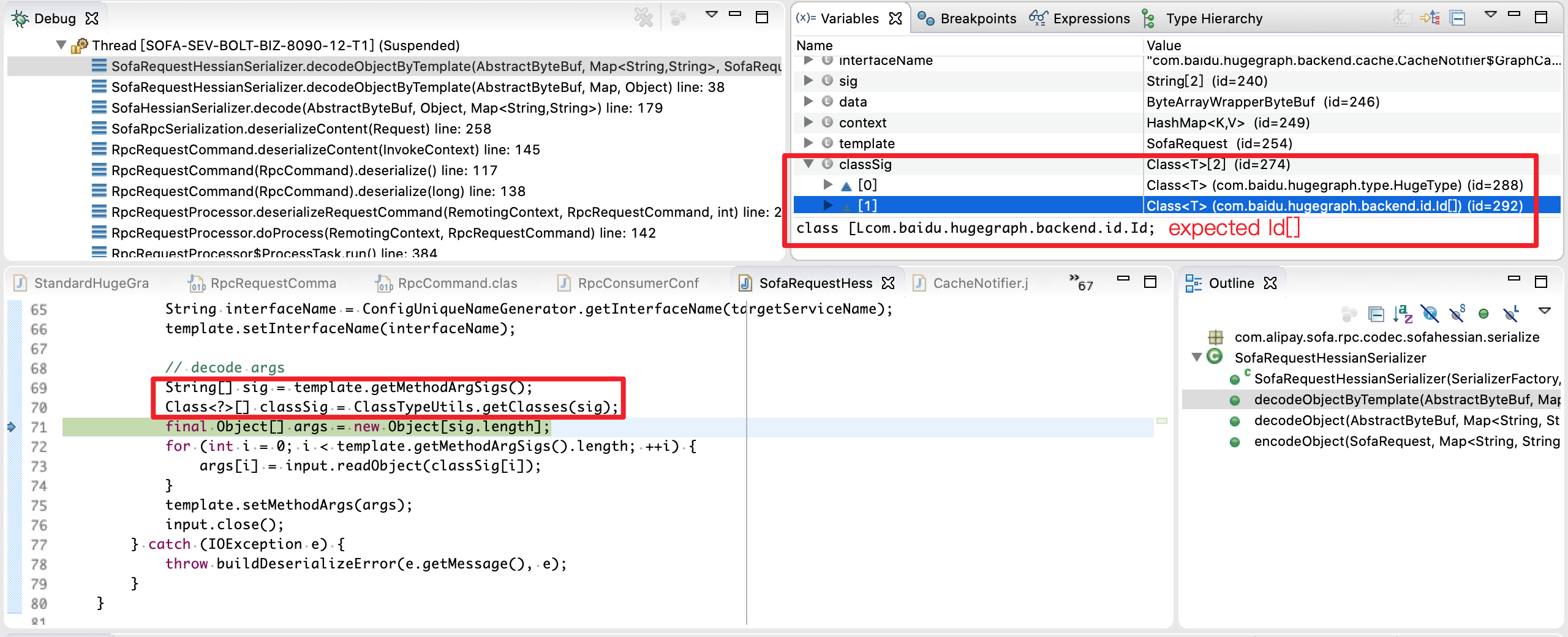 SOFA-RPC使用自定义类型数组参数报错 argument type mismatch_rpc dubbo argument type mismatch-CSDN博客