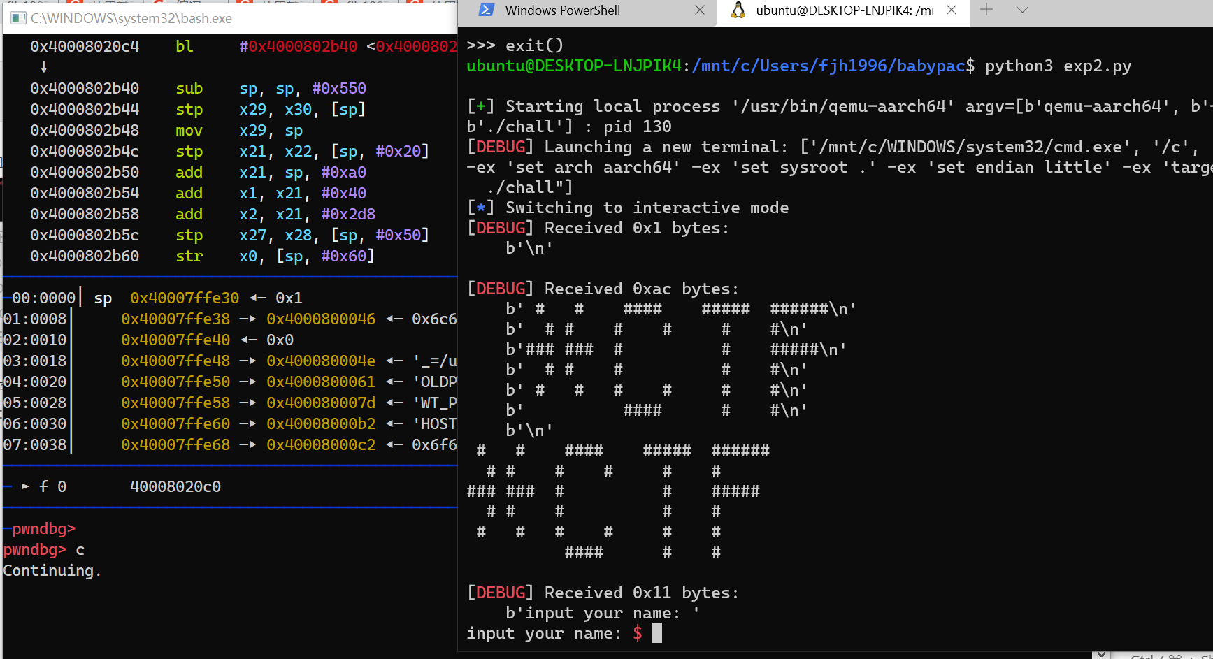 如何在调试pwn题的时候让gdb中断在read()处(ctrl+c失效情况下)然后手动发送随意二进制流_pwndbg按c之后-CSDN博客