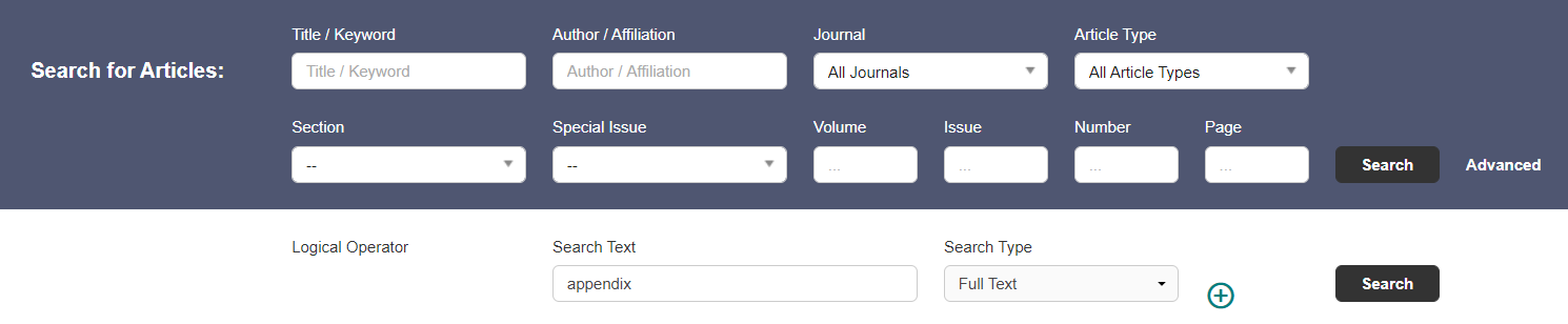 MDPI高级搜索——包含“Appendix”的论文_如何查询mdpi有哪些论文-CSDN博客