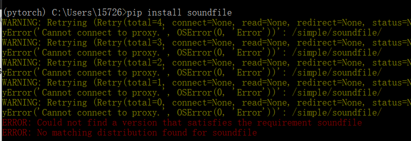 【解决问题】modulenotfounderror No Module Named ‘soundfile‘modulenotfounderror No Module Named 