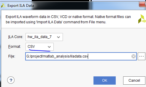 Vivado自带ILA数据导出到MATLAB分析_vivado导出仿真数据给matlab-CSDN博客