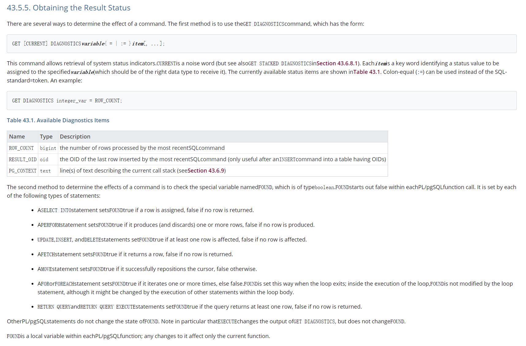 实现获取操作影响的行数PostgreSQL函数_ITPUB博客