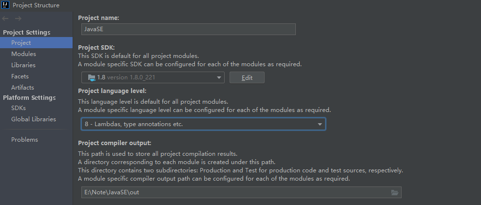 IDEA project structure, SDK & language level (new empty project)_project language level-CSDN博客