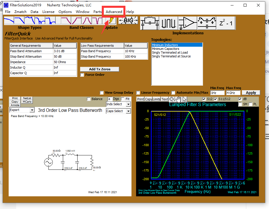 DCDC开关电源电磁兼容（六）使用Filter_solutions软件设计低通滤波器（advanced开发）_filter solutions-CSDN博客