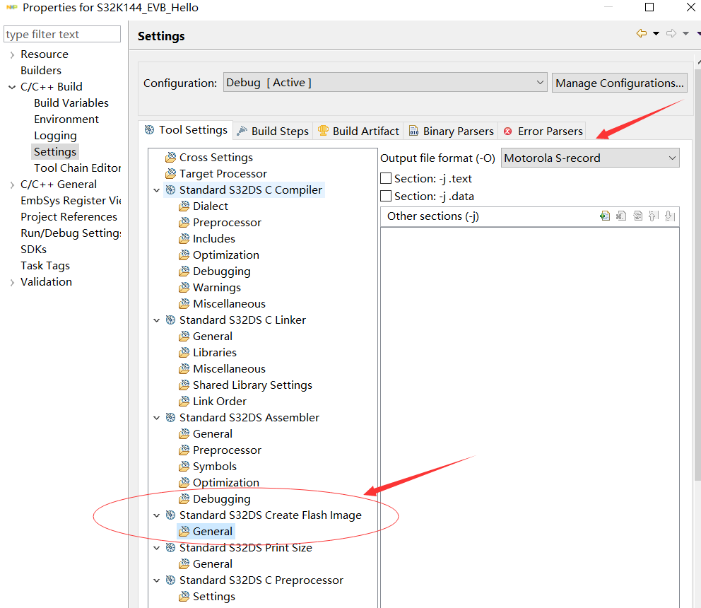 S32 DS generates srec file (s19 file) - Programmer Sought