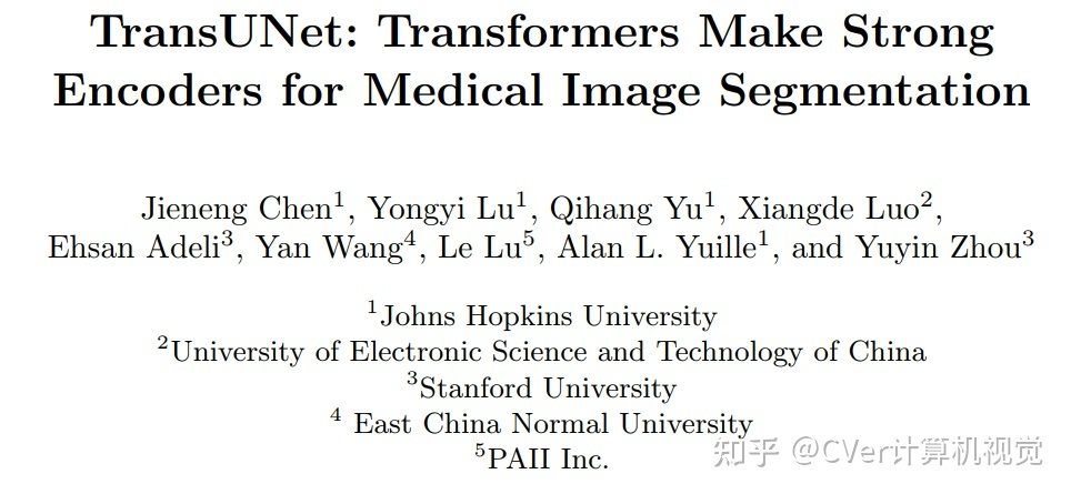 TransUNet：用于医学图像分割的Transformers强大编码器_transunet知乎-CSDN博客