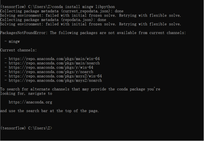 安装Tensorflow和keras遇到的一些问题及解决_successfully installed keras-2.2.5 keras-applicati-CSDN博客