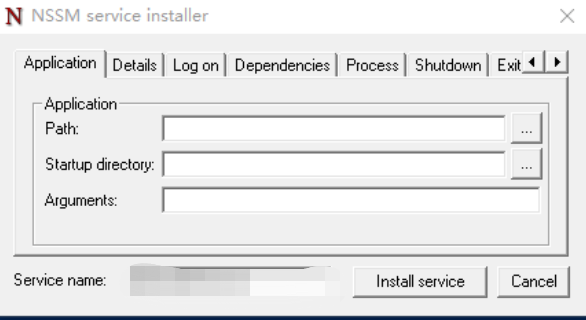 windows安装nssm服务_nssm install不弹出安装窗口-CSDN博客