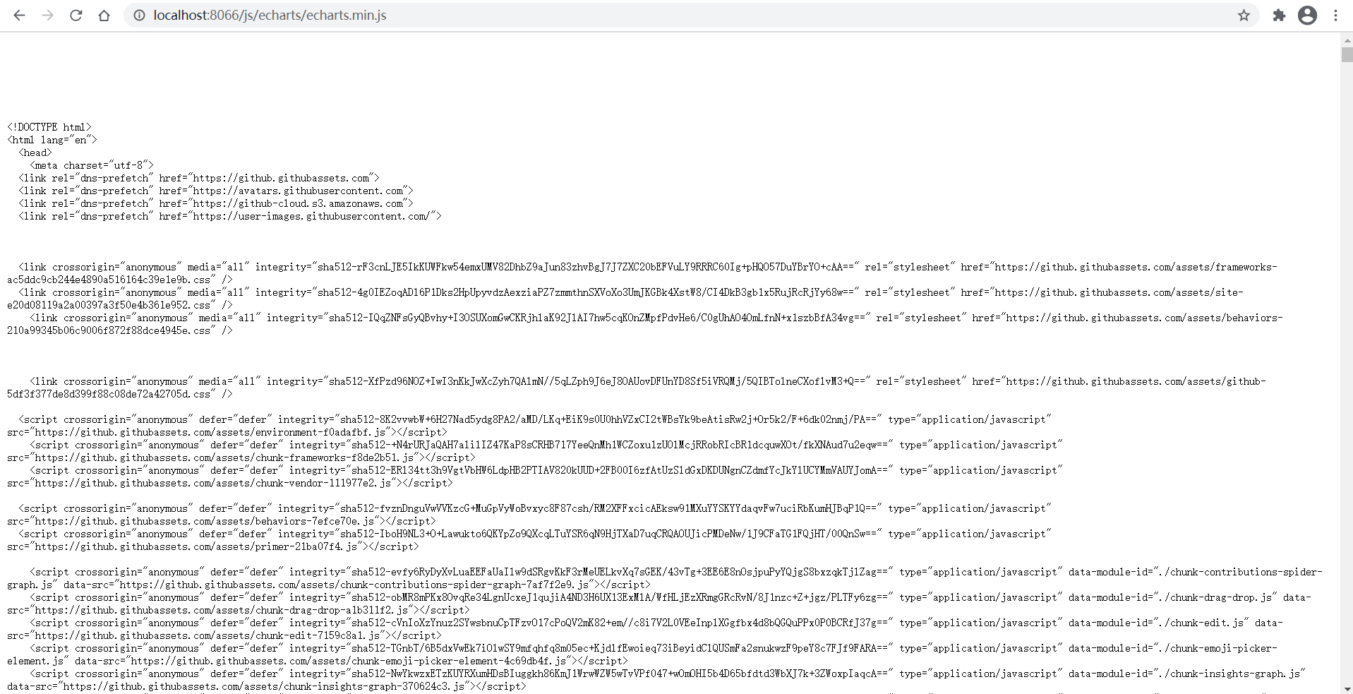 echarts报错Uncaught SyntaxError: Unexpected token ‘＜‘_echarts uncaught syntaxerror: unexpected ...