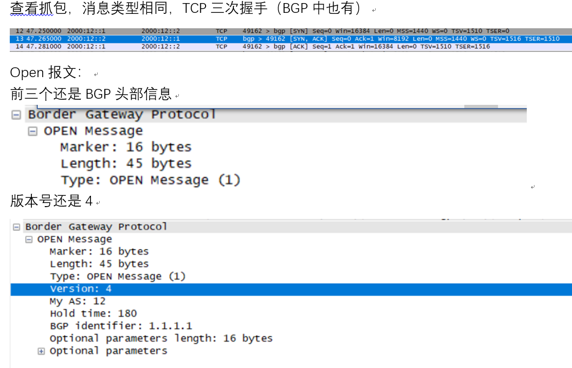 BGP4+（基本配置、通过抓包查看报文的消息类型）_bgp4+ 报文-CSDN博客
